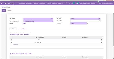 how to configure tax in odoo 14 enzapps it solution