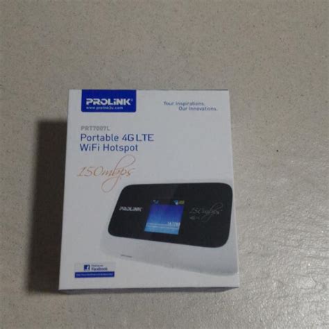 Prolink Portable G Lte Wifi Hotspot Computers Tech Parts Accessories Networking On Carousell