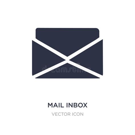 mail inbox icon on white background simple element illustration from