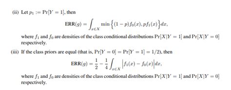 solved 3 bayes error rate consider the classification