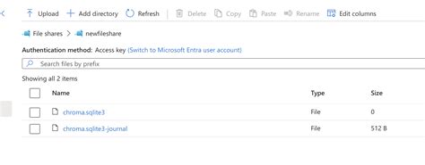 Python Chromadb Not Able To Write Sqlite Database In Azure File