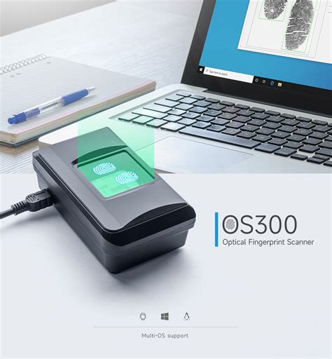 Optical Two Finger Portable Biometric Fingerprint Scanner High Quality