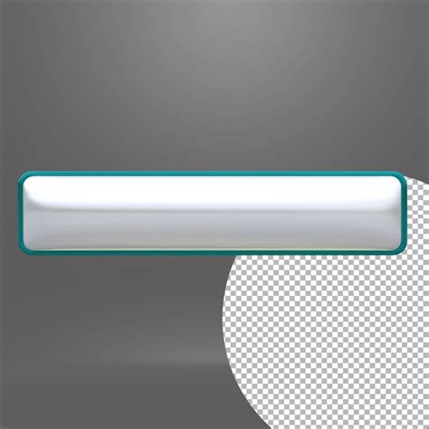 Premium Psd Button 3d Render