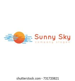 Horizontal Sunny Sky Logo Vector Stock Vector Royalty Free 731720821