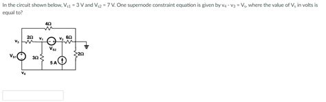 solved in the circuit shown below vs1 3 v and vs2 7 v