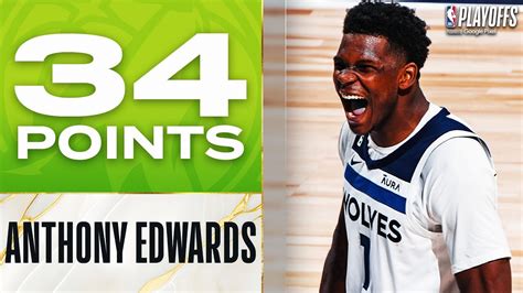 Anthony Edwards CLUTCH 34 Point Game 4 Performance April 23 2023