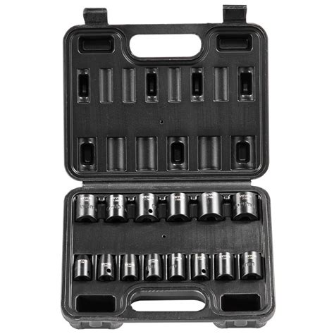 Vevor Impact Sockets Set 14pcs 6 Point 3 8in Drive Bit Ratchet Tool Kit Case Vevor Au