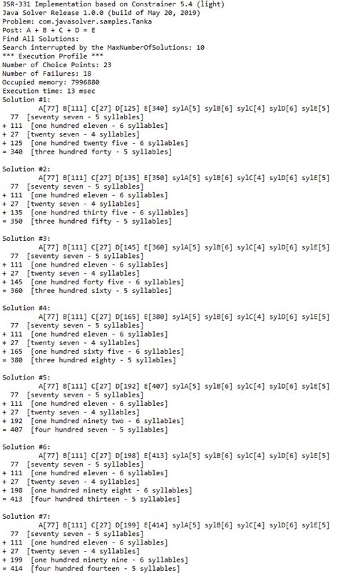 Creating Numerical Haiku And Tanka Poems With Javasolver Openrules Decision Intelligence