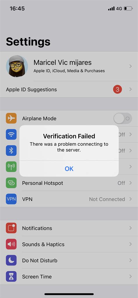 Apple Id Verification Failed Apple Community