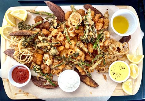 Fritto Misto With Burned Potato Wedges Dining And Cooking