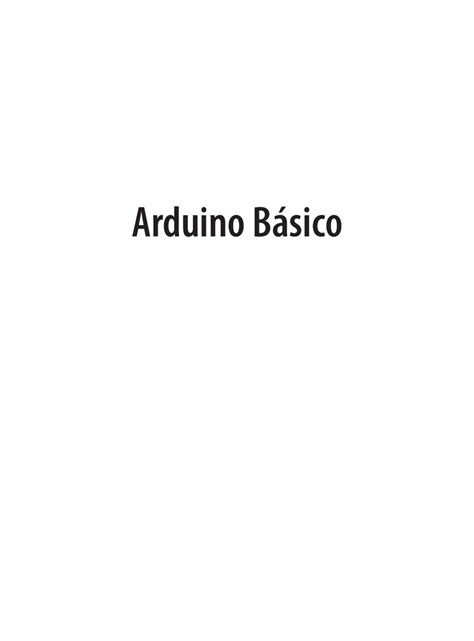 Arduino Basico Livro Com 50 Projetos Detalhados Docsity