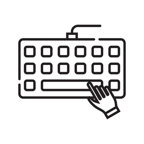 Computer Keyboard Icon 11722922 Vector Art At Vecteezy