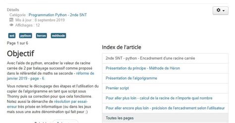 Le Bloc Notes En Vrac D Un Prof TIM Script Python Pour En Finir Avec L Approche De La Racine