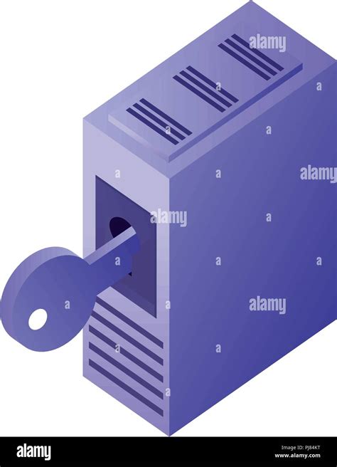 Database Server Storage Data Network Security Vector Illustration Stock