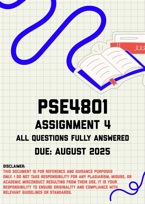 Pse4801 Assignment 4 Memo Due August 2025 Studypass