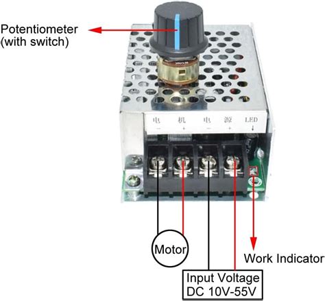 Buy PWM DC Motor Speed Controller PEMENOL 12V24V36V48V 40A Motor Speed Regulator 15KHz 0 100