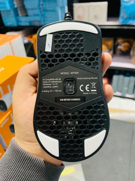 Delux M700a Rgb Wired Gaming Mouse Honeycomb Design Black Computers And Tech Parts And Accessories