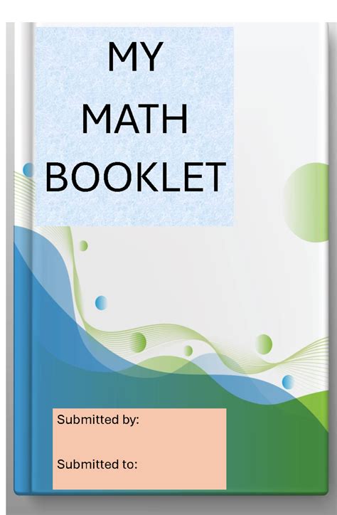 My Math Booklet Rev 2 Education Elementary Education My Math
