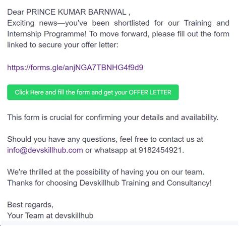 Prince Kumar Barnwal On Linkedin Devskillhub Training And Consultancy Subject Inquiry About