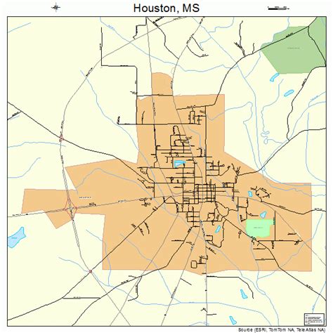 Houston Ms On Map At Ryan Cushman Blog