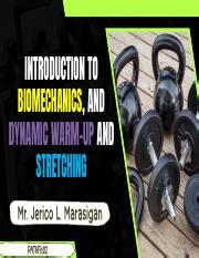 Mastering Biomechanics: Dynamic Warm-Up and Cardio Fitness | Course Hero