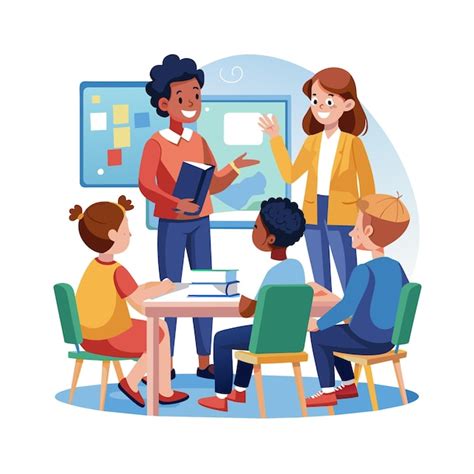 Social Interaction Classroom Vectors And Illustrations For Free Download