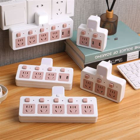 Usb插座多功能插座转换器电源插头转换器插线板面板多孔无线插排 虎窝淘