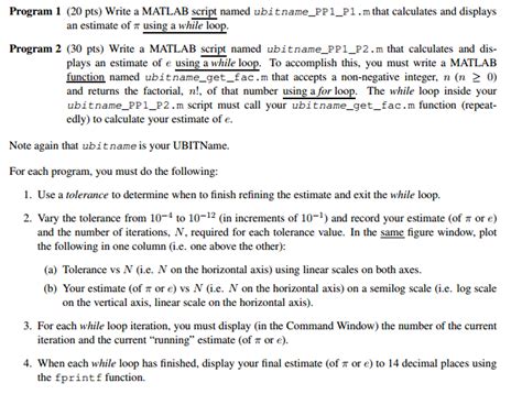 Write A Matlab Script Named Ubitnamepp 1p1 M That