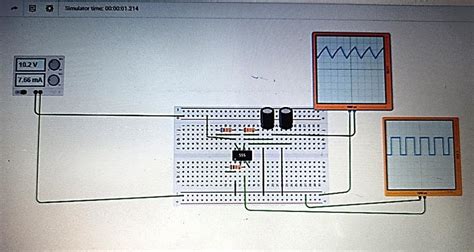 Shows The Output Waveform Of The Timer Circuit The Square Wave Produce