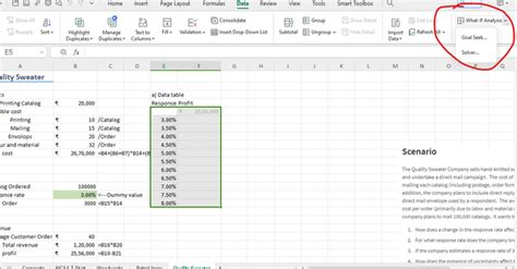 Some Issue With My Wps Need Data Table What If Analysis Rexcel
