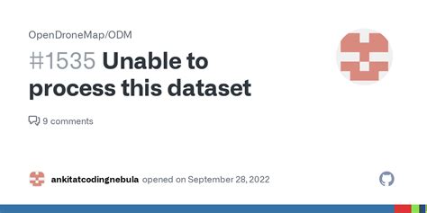 Unable To Process This Dataset Issue OpenDroneMap ODM GitHub