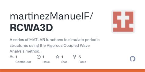 GitHub MartinezManuelF RCWA D A Series Of MATLAB Functions To Simulate Periodic Structures