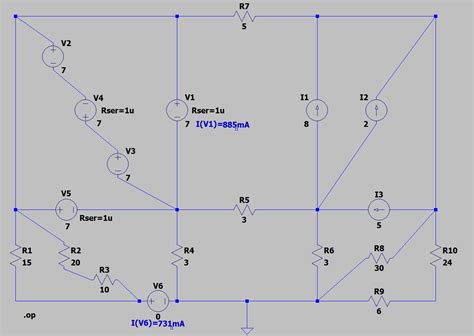 Ltspice Circuit Simplification Of Series Parallel Sources