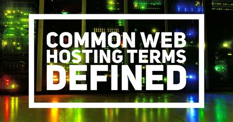 Common Web Hosting Terms Defined DigitalAdBlog