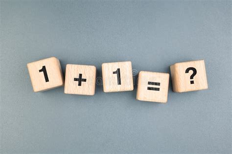 One Plus One Mathematics Question Stock Image Image Of Exam