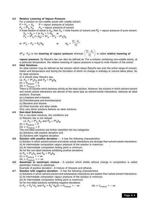 Solution And Colligative Properties Notes For Class 12 Iit Jee And Neet