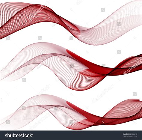 Abstract Red Waves Stock Vector Royalty Free 221905810 Shutterstock