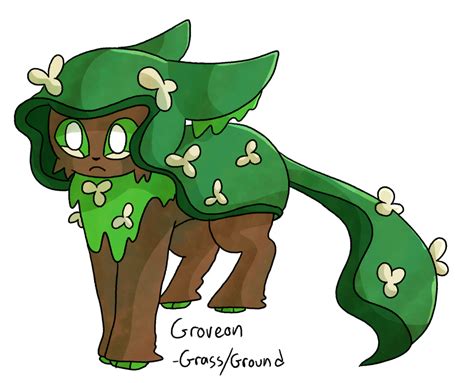 Groveon Grassground Type Eeveelution By Ranboo0fpompoms On Deviantart