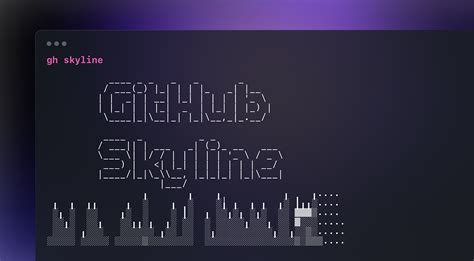 Github Githubgh Skyline A Github Cli Extension To Generate A 3d Model Of Your Github