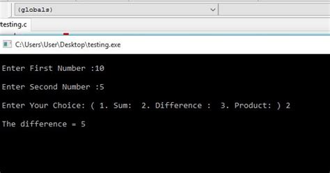 Program In C To Find Sum Difference And Product Of 2 Numbers Using