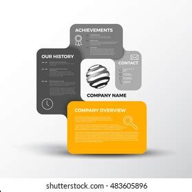 Vector Company Infographic Overview Design Template Stock Vector Royalty Free
