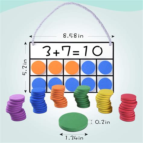 Buy Magnetic Ten Frame Set 6 Ten Frames And 60 Colorful Magnetic Math