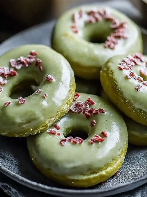 Baked Green Donuts Irresistibly Fluffy Matcha Treats
