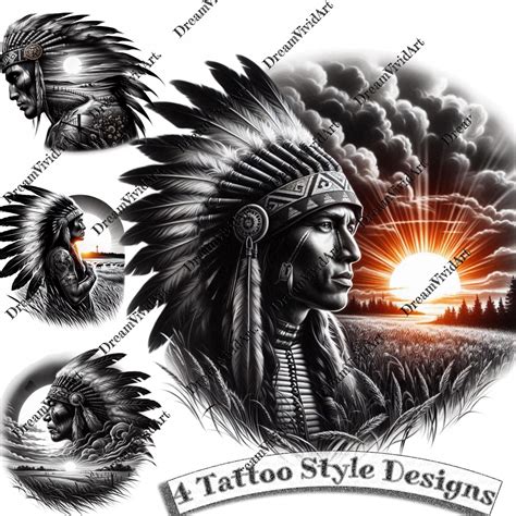 Apache Indian Warrior Tattoos