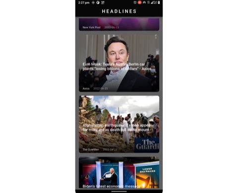 Simple News App Using Bloc State Management