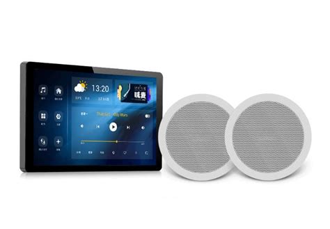 Intelligent Background Music Set Voice Controlled Wireless Bluetooth Connection With Two Ceiling