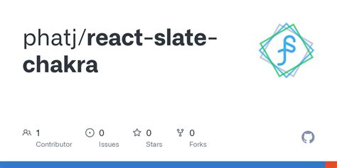 GitHub Phatj React Slate Chakra