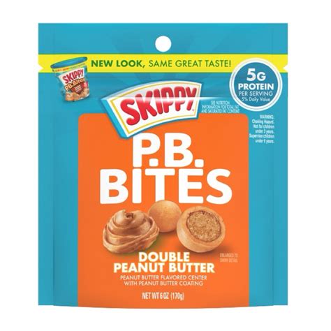 Skippy Pb Bites Double Peanut Butter Snack 6 Oz Ready Stock Shopee Singapore