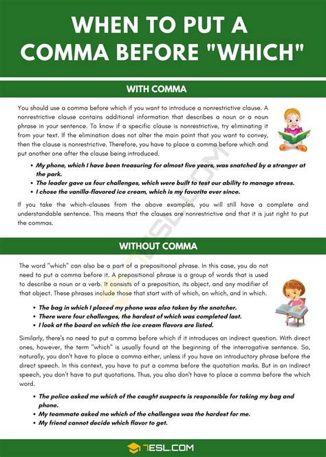 Comma Before Which When To Put A Comma Before Which ESL