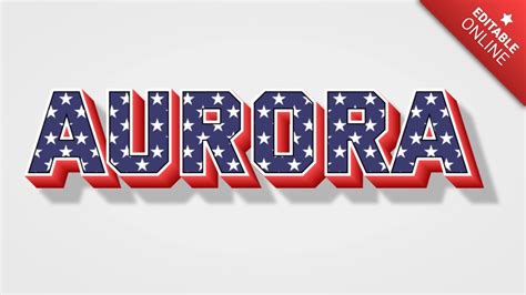 Aurora Text Effect Generator